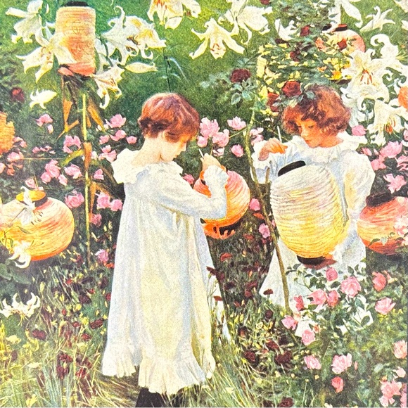 Accents | John Singer Sargent Carnation Lily Lily Rose Original Vintage ...